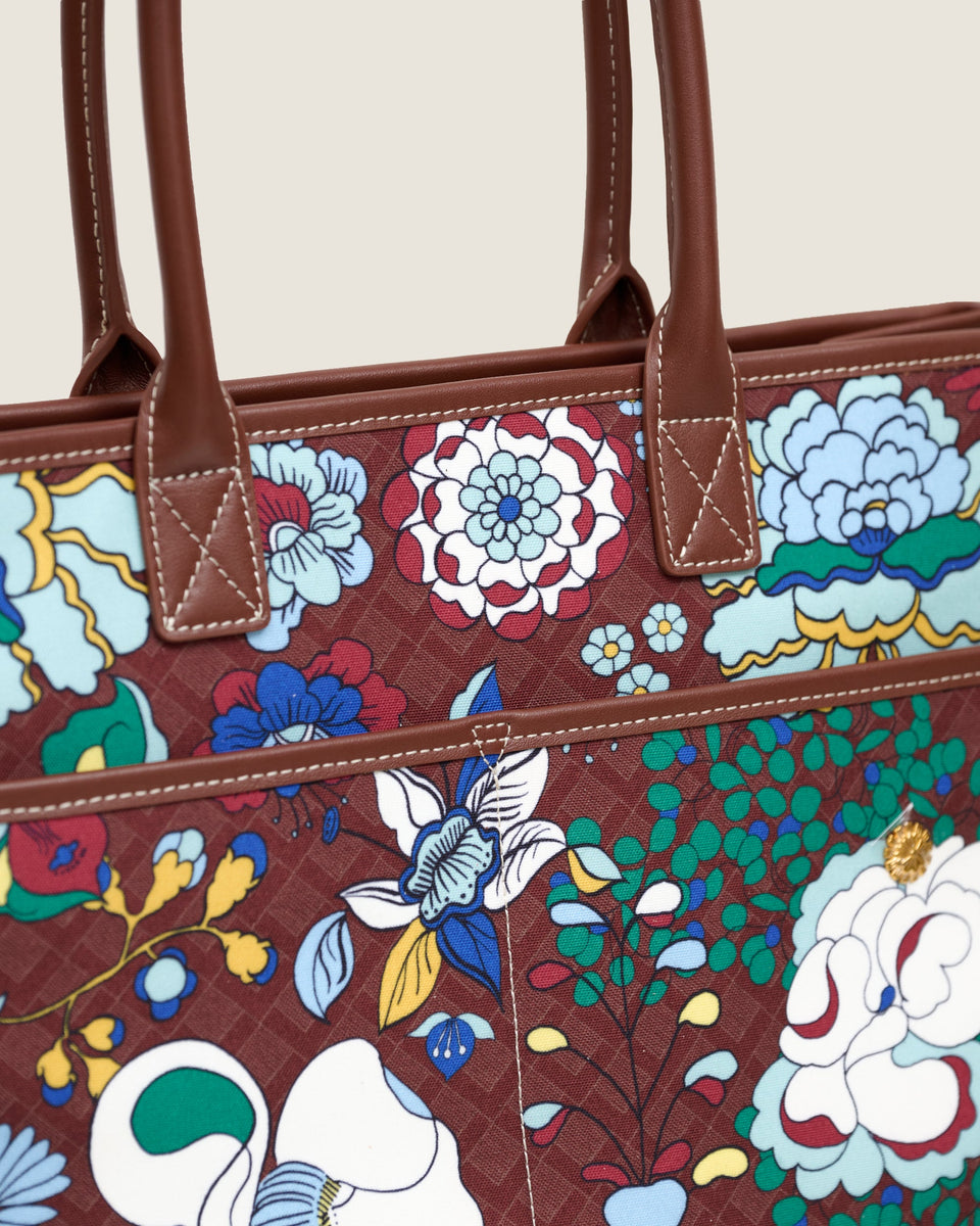 Large Farah (Leather) - Mandi Bunga Chocolate – Nala Japan