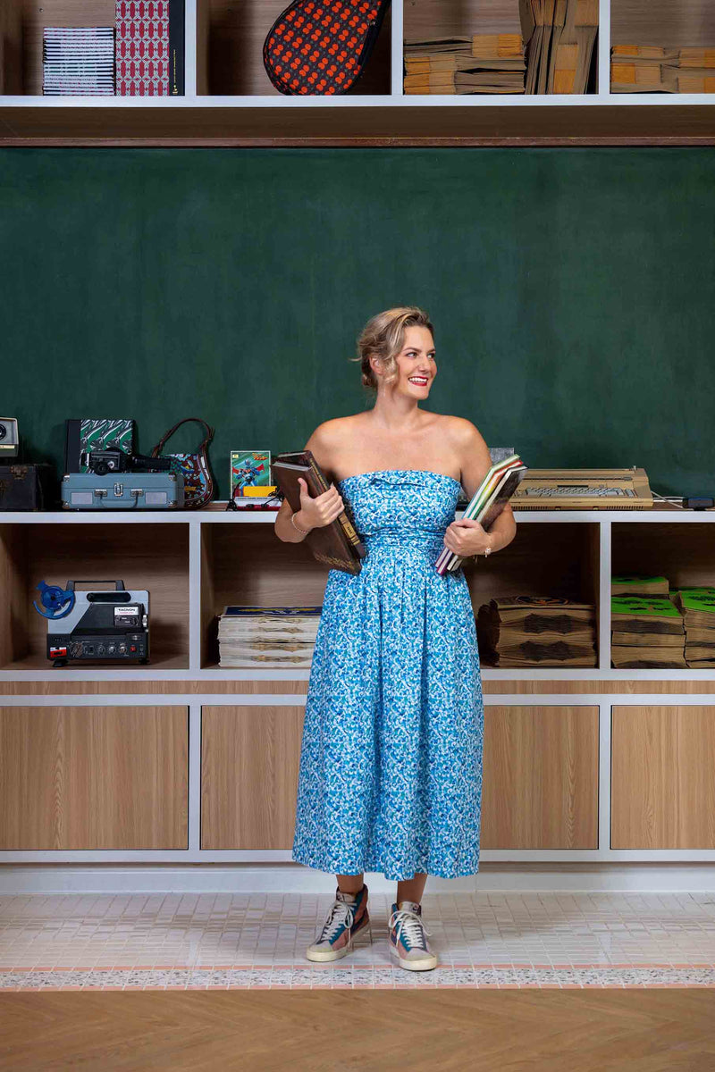 The Airy Affair Dress - Freedom Sky – Nala Japan