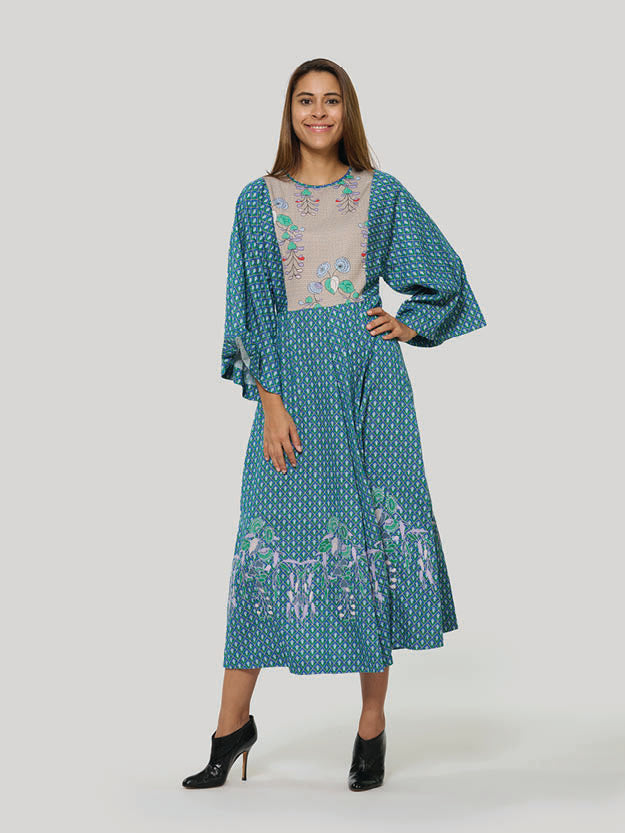 Woohoo Dress - Love Lattice IIi Grass – Nala Japan