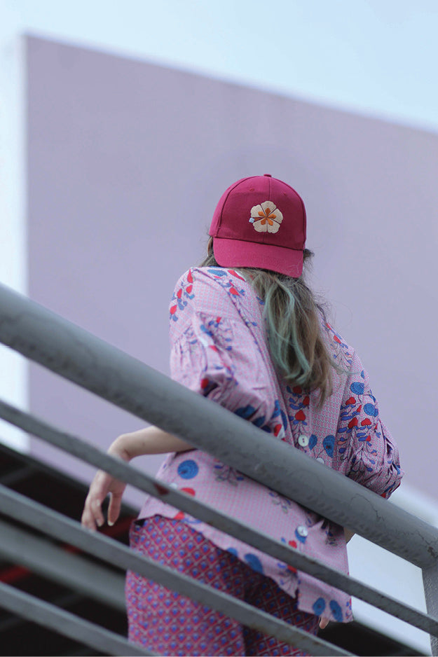 Bunga Raya Cap - Maroon – Nala Japan