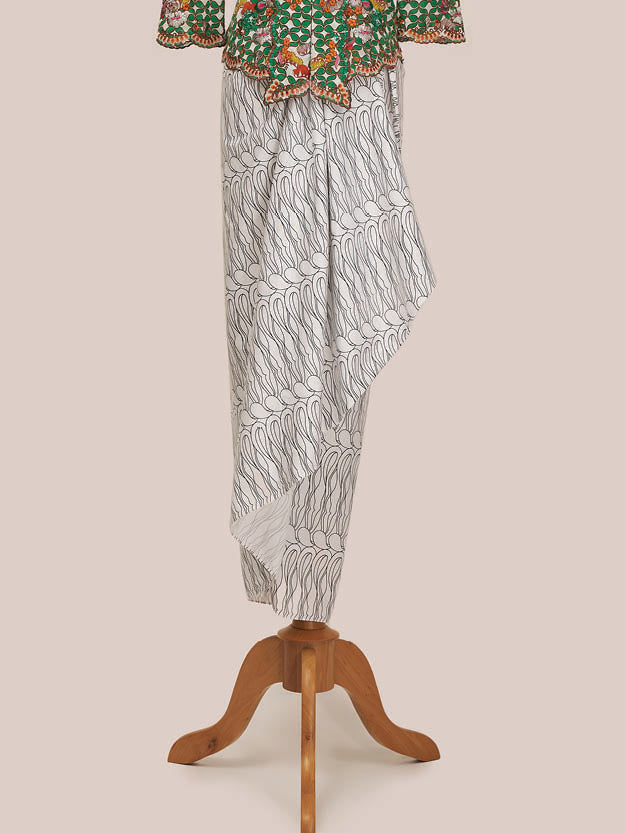 SARONG (WRAPAROUND) - ORIENTAL WHITE – Nala Japan