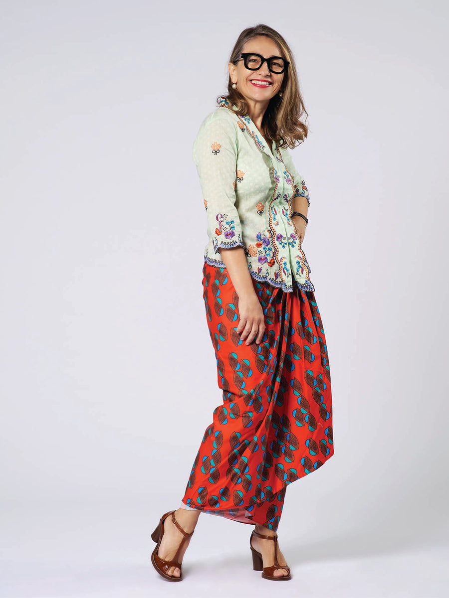 SARONG (WRAPAROUND) - NEST RED – Nala Japan